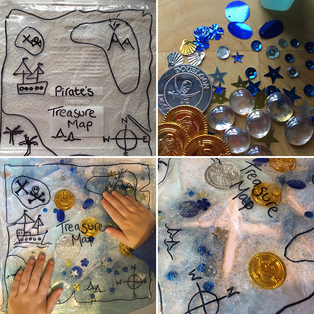 Pirate play in the Tuff Tray – Lottie Makes