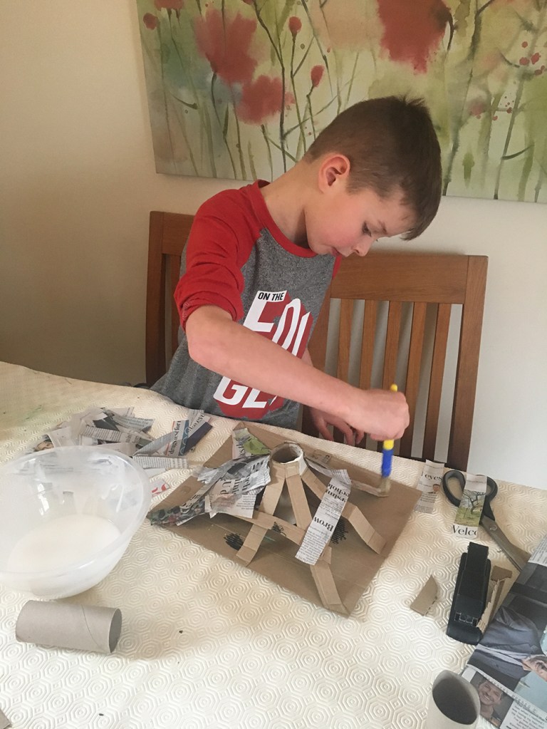 Papier Mache Volcano – Lottie Makes