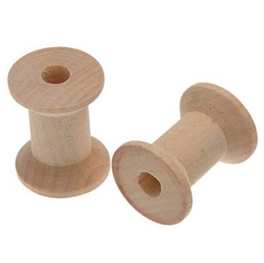 Cotton Reel Bobbin Christmas Elves – Lottie Makes