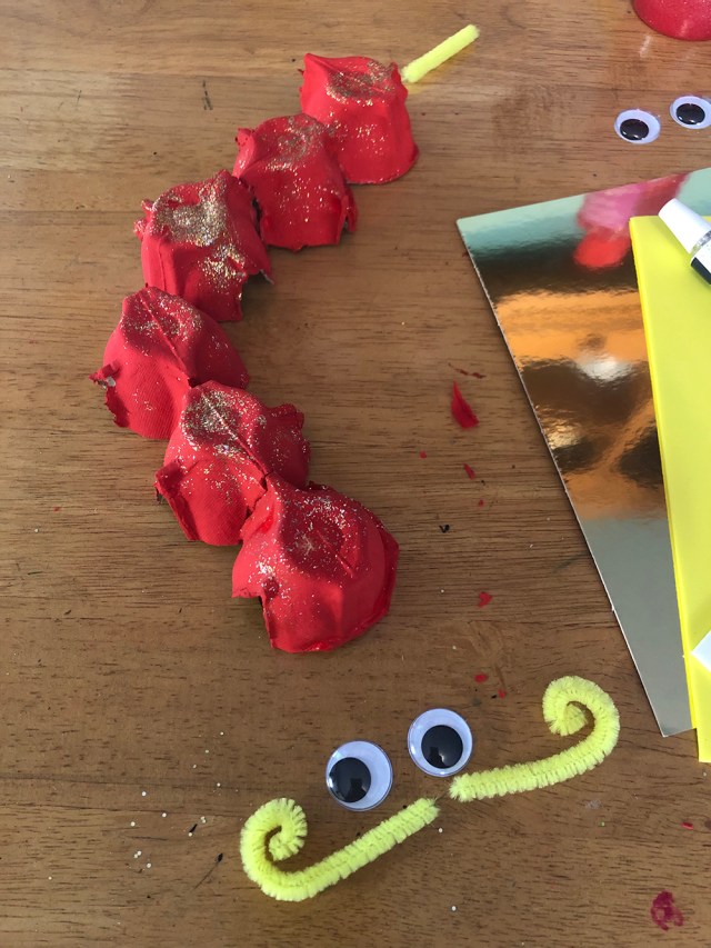 Egg Box Chinese Dragon Craft for Children – Lottie Makes