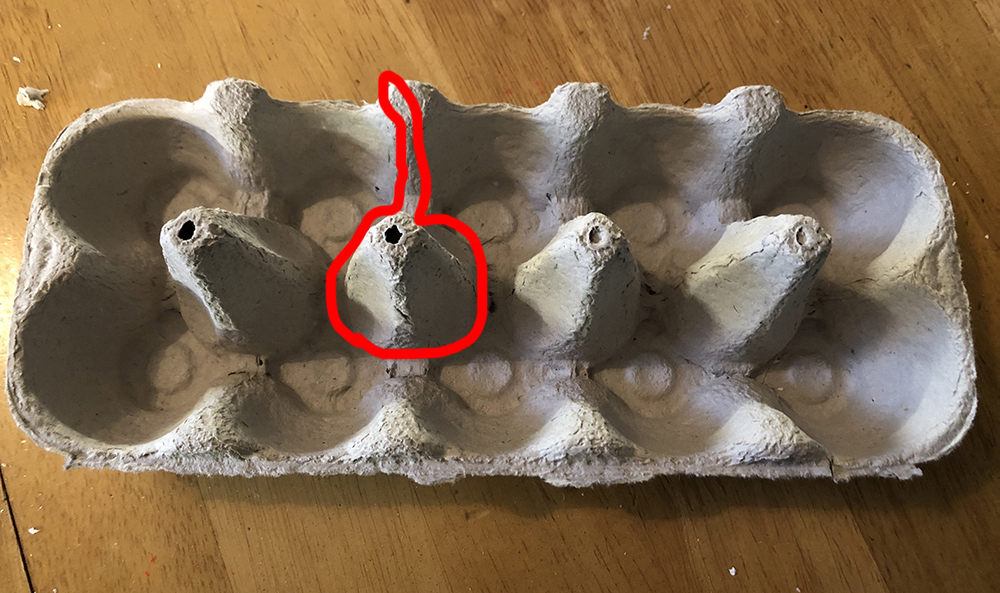 Egg Box Finger Mouse – Lottie Makes